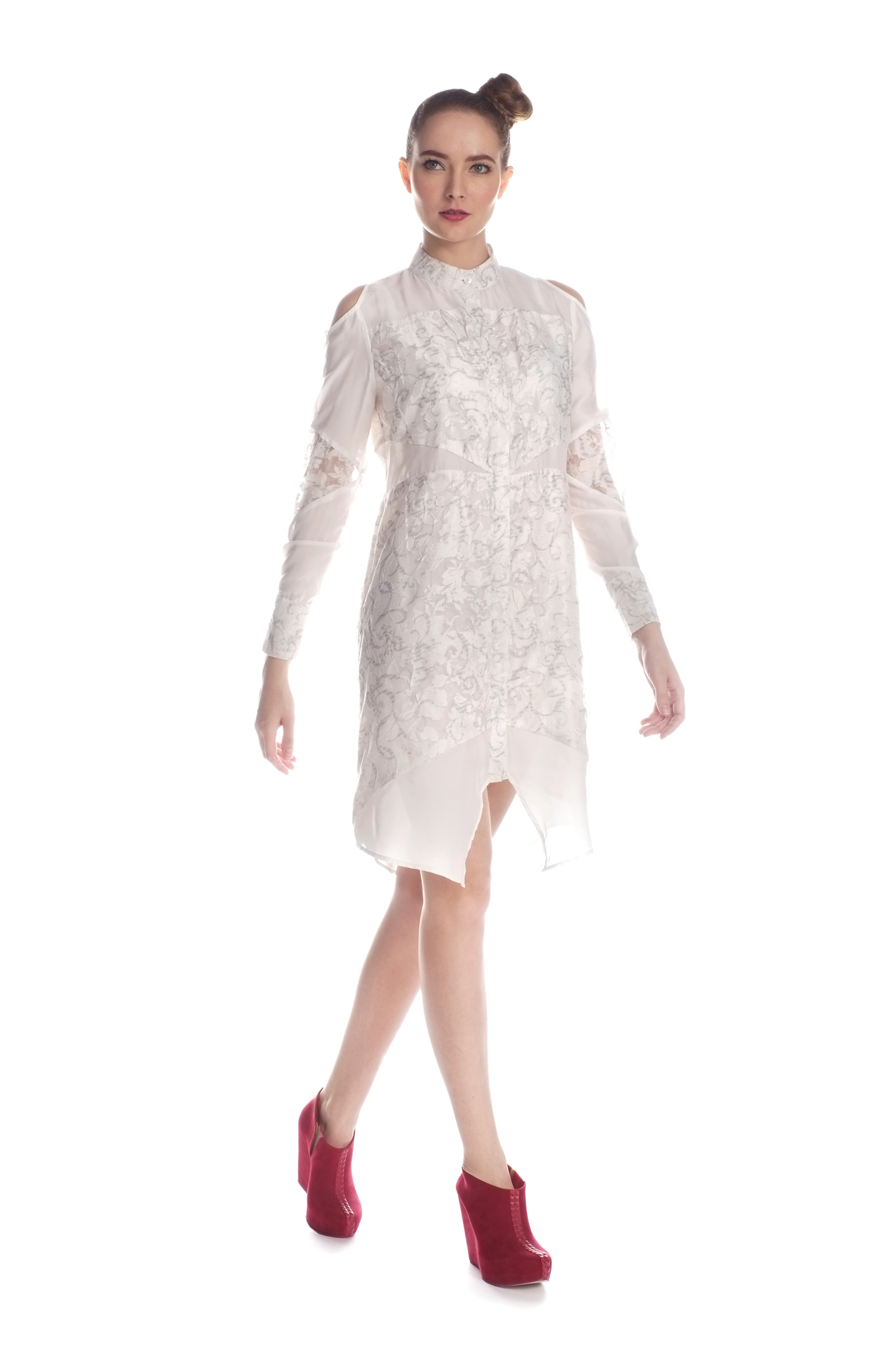 ADA SHIRT DRESS (WHITE) – The WonderLand Fashion | Wear Different, Be ...
